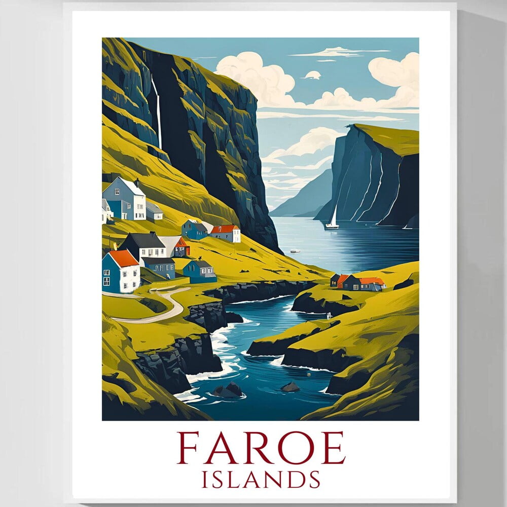 Kna Prints - Faroe Islands Wall Art, Faroe Islands Poster, Nordic Home ...