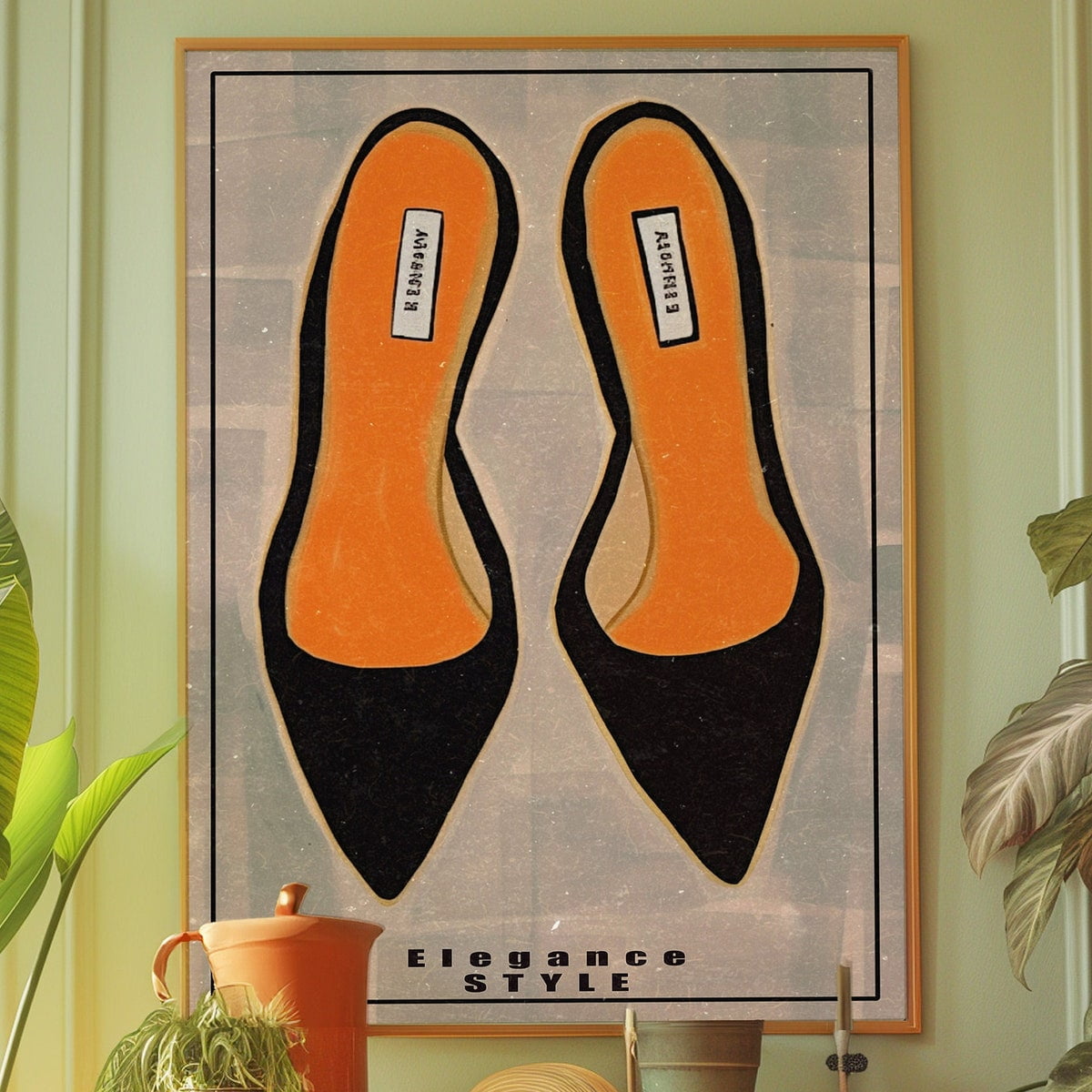 Kna Prints - Fashion Poster, 70S Print, Black Wall Art, High Heels ...