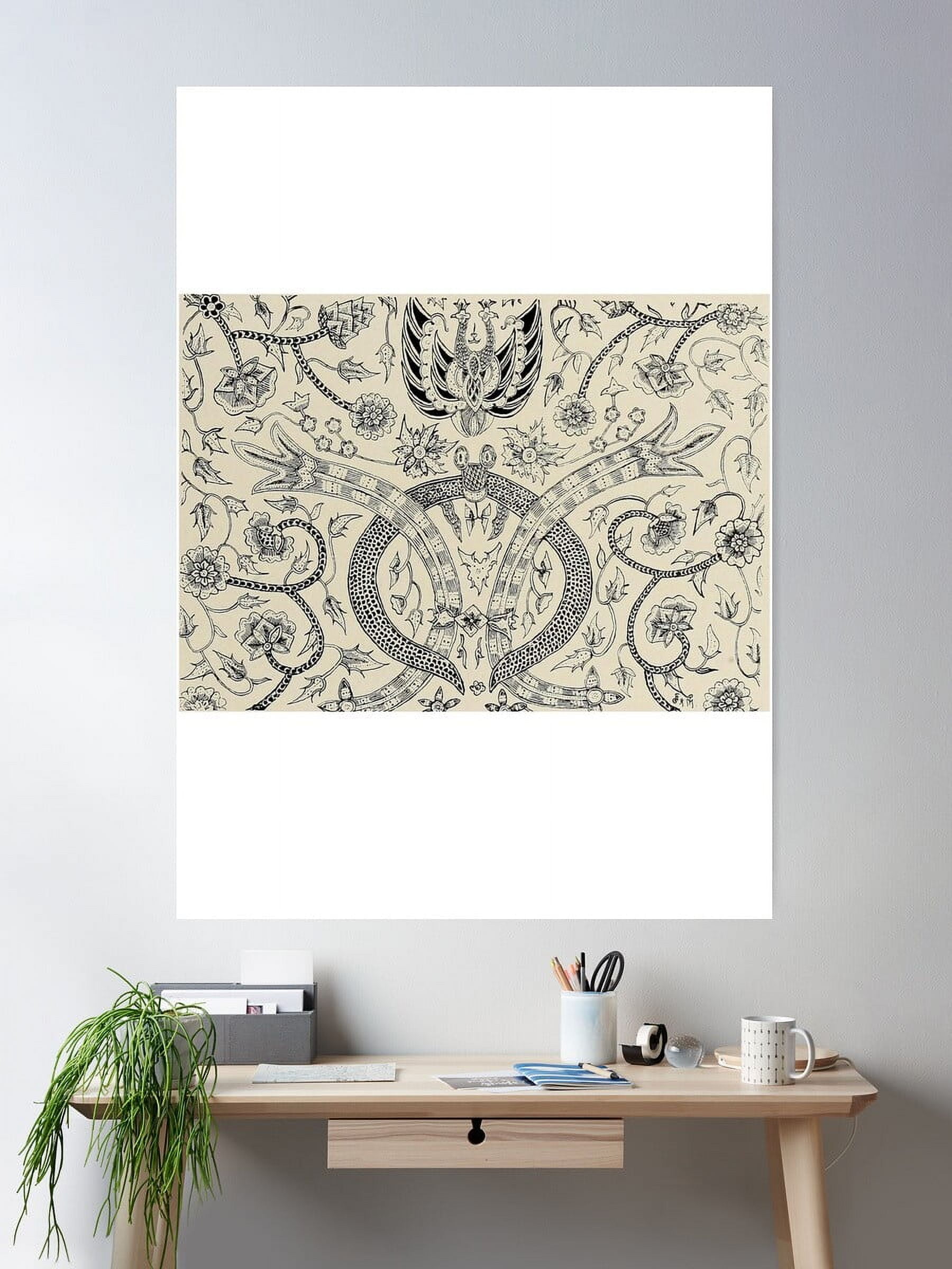 Kna Prints - Floral Decorative Arts Poster Wall Art, Modern Wall Decor ...