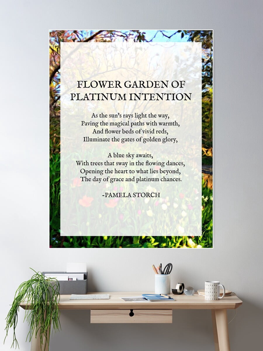 Kna Prints - Flower Garden Of Platinum Intention Poem Gift Edition ...
