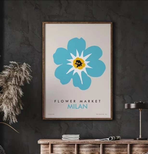 Kna Prints - Flower Market Milan, Flower Shop Decor, Modern Floral ...