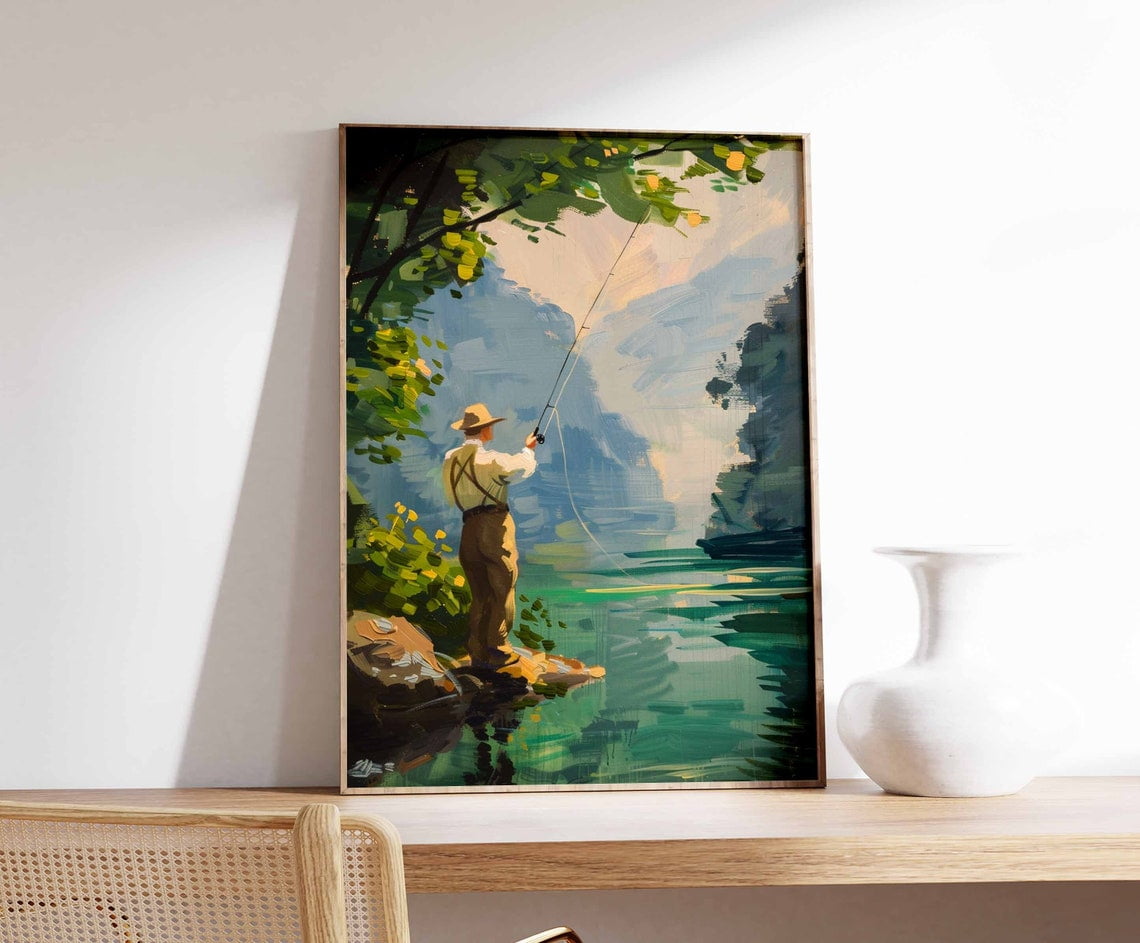 Kna Prints - Fly Fishing , Fishing Wall Art, Gift For Fisherman ...