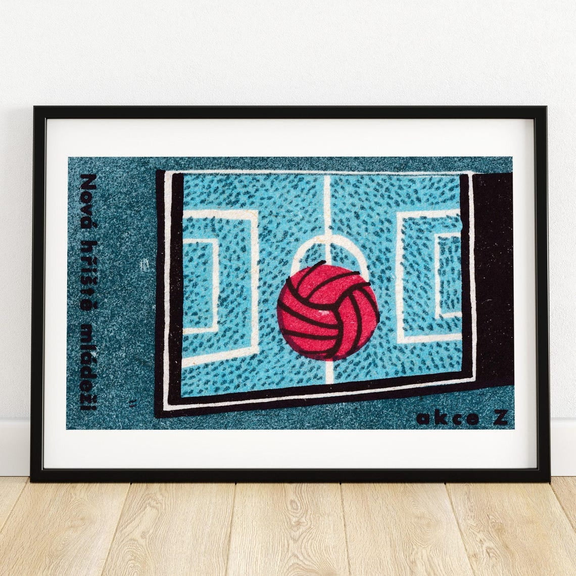 Kna Prints - Football Field - Matchbox Print - Aesthetic Wall Art ...