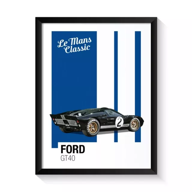 Kna Prints - Ford Gt40, Le Mans 24 Hour Racing Cars, Printable Poster ...