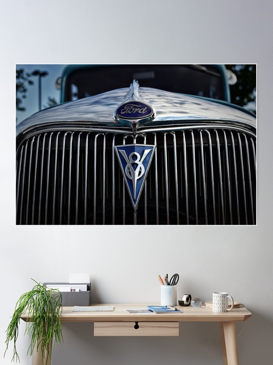 Kna Prints - Ford V8 Poster, UNFRAMED-8x12 - Walmart.com