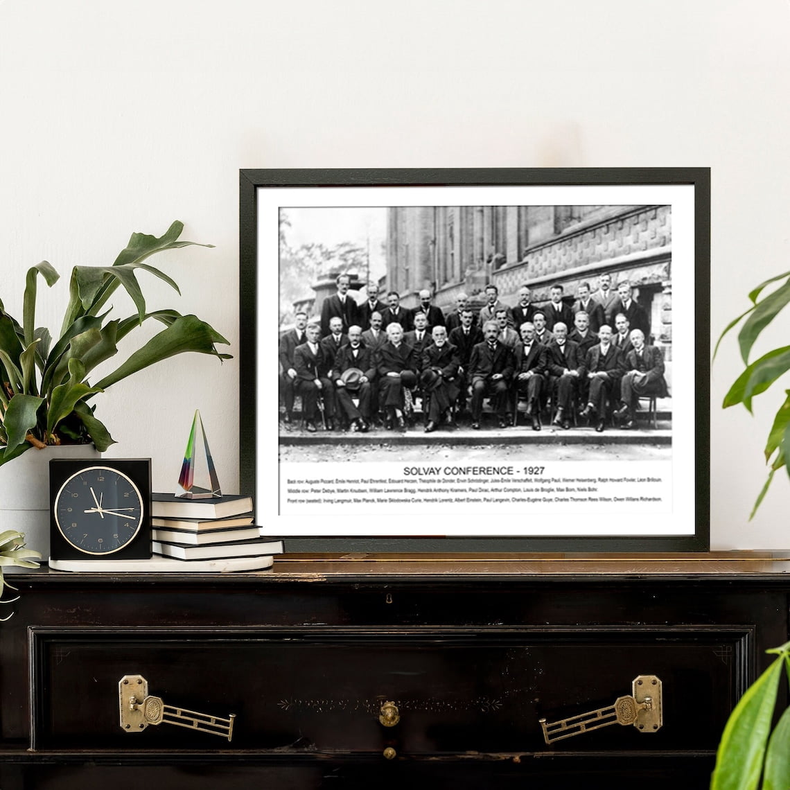 Kna Prints - Framed Fifth Solvay International Conference Physics ...