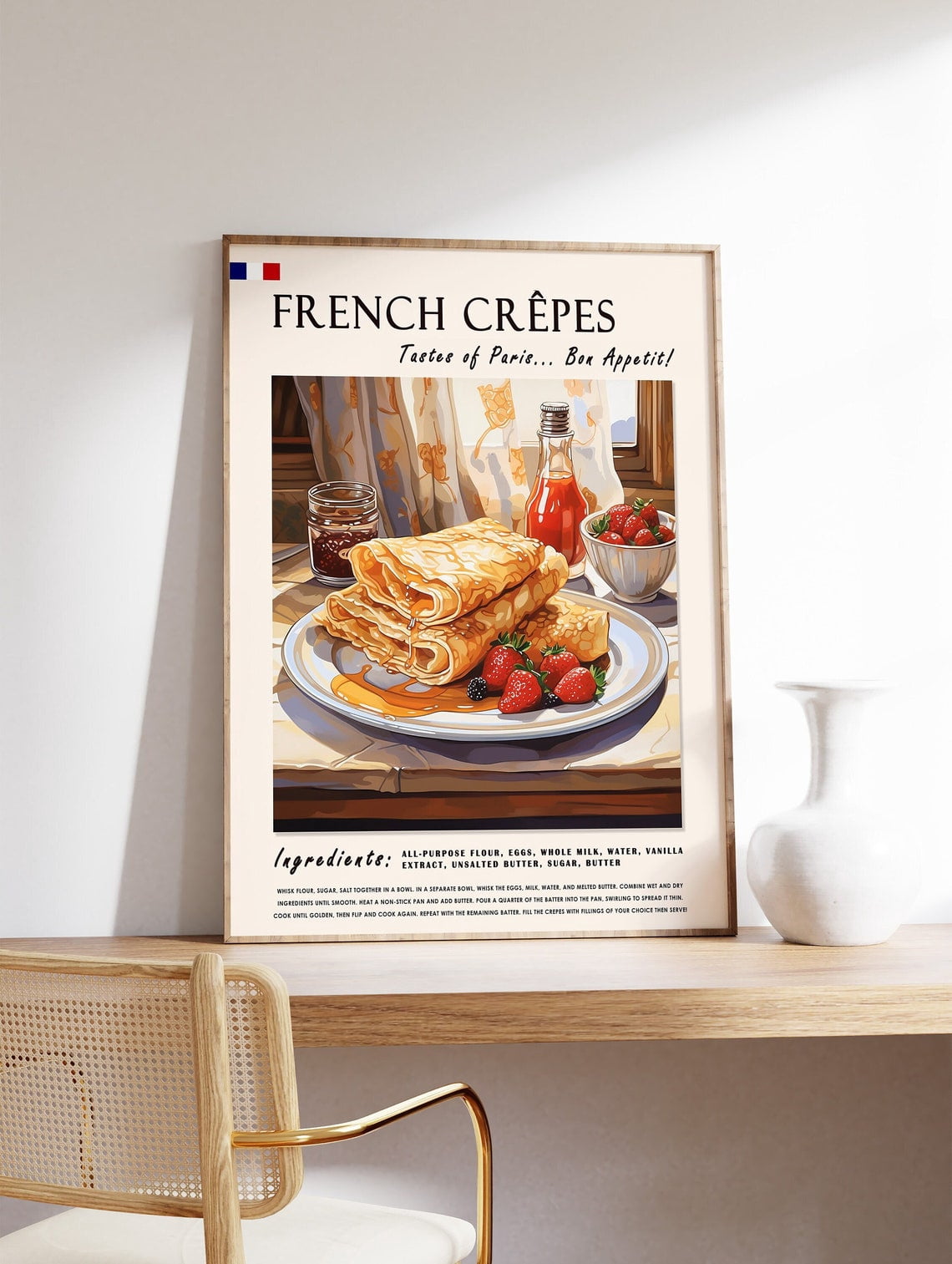 Kna Prints - French Crepes , French Crepes Food Print, French Dessert ...