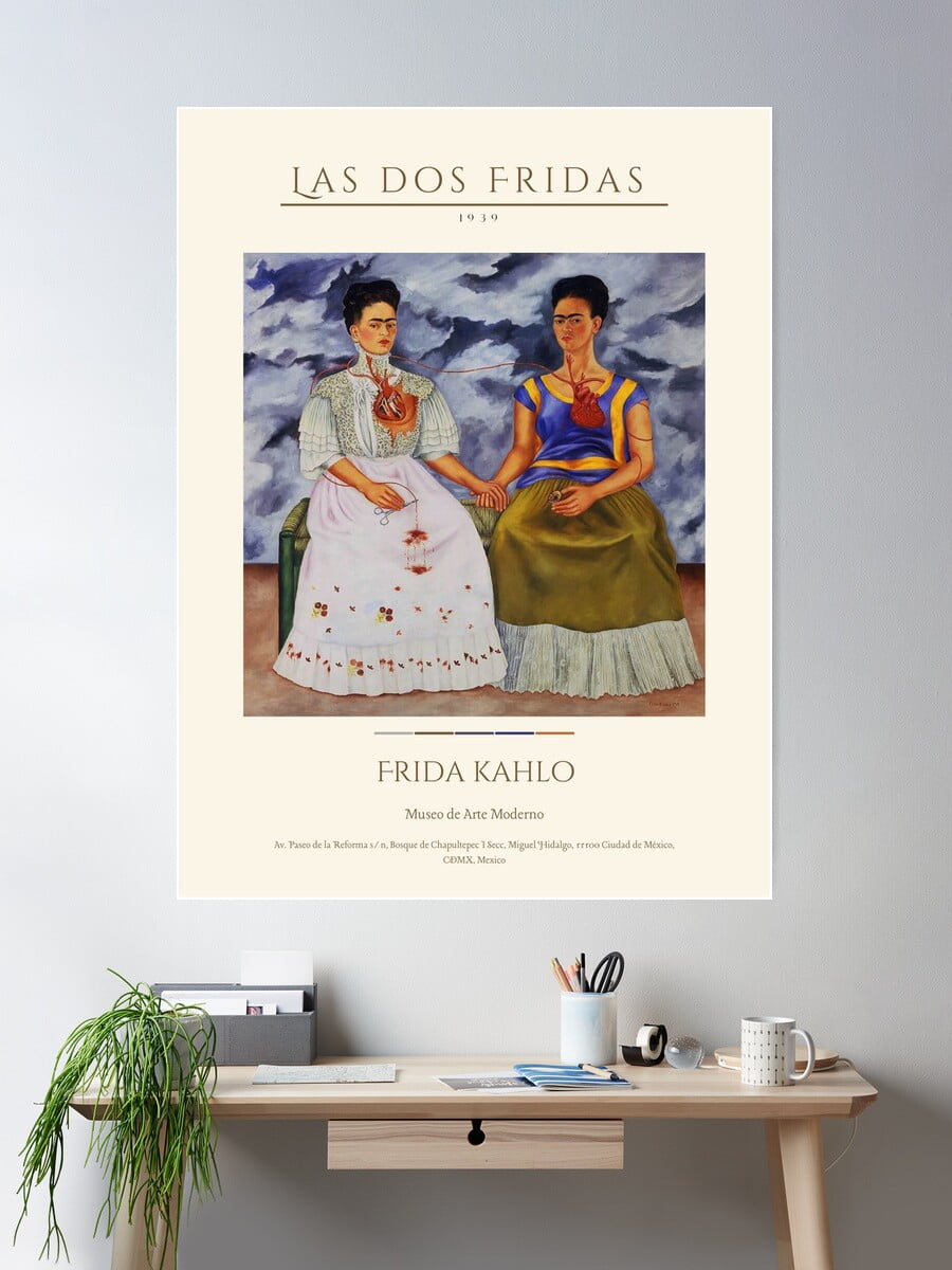 Kna Prints - Frida Kahlo Poster - The Two Fridas Poster, UNFRAMED-16x24 ...