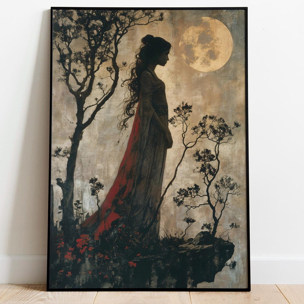 Kna Prints - Frigg Art Nouveau Print, Norse Goddess Of Love And Fertility, Norse Mythology ...