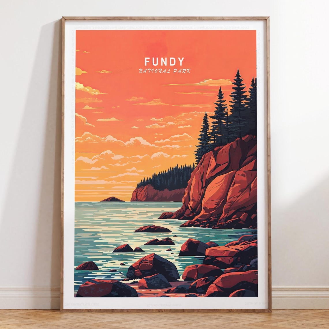 Kna Prints - Fundy National Park Travel Poster, National Park Travel ...
