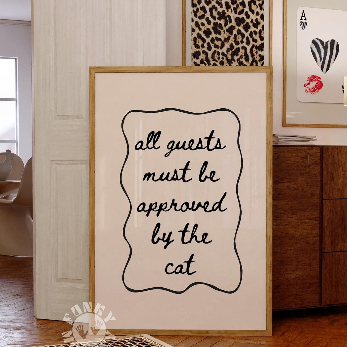 Kna Prints - Funny Cat Print, Cat Owner Gift, Cat Lover Typography ...