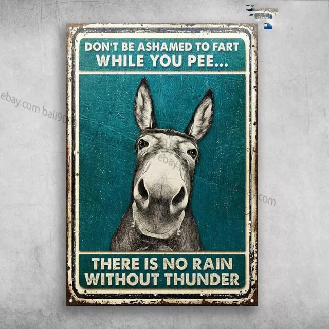 Kna Prints - Funny Donkey - Don'T Be Ashamed To Fart While You Pee ...