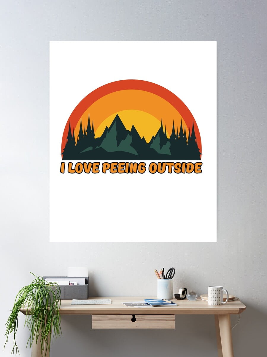 Kna Prints - Funny I Love Peeing Outside Water Bottle Laptop Sticker ...