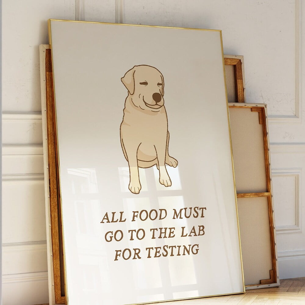 Kna Prints - Funny Lab Print Labrador Poster Dog Owner Gift Labrador ...
