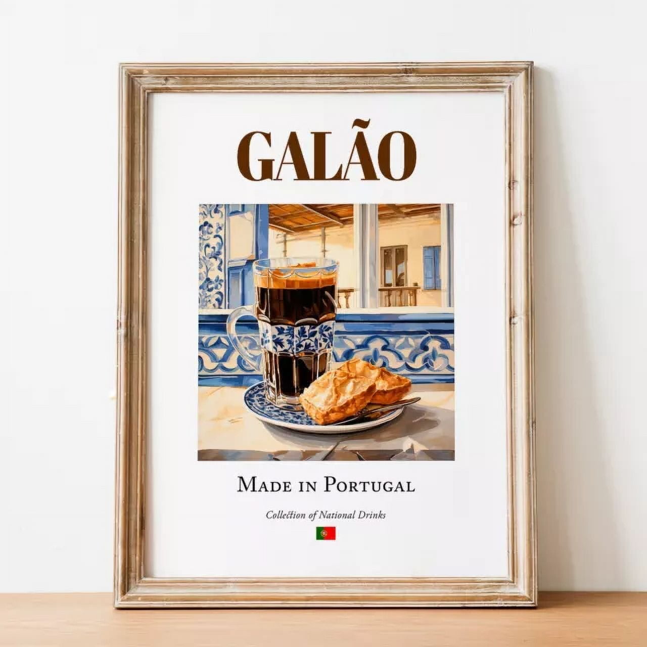 Kna Prints - Galã£O Azulejo Tile Print, Portuguese Coffee Wall Art ...