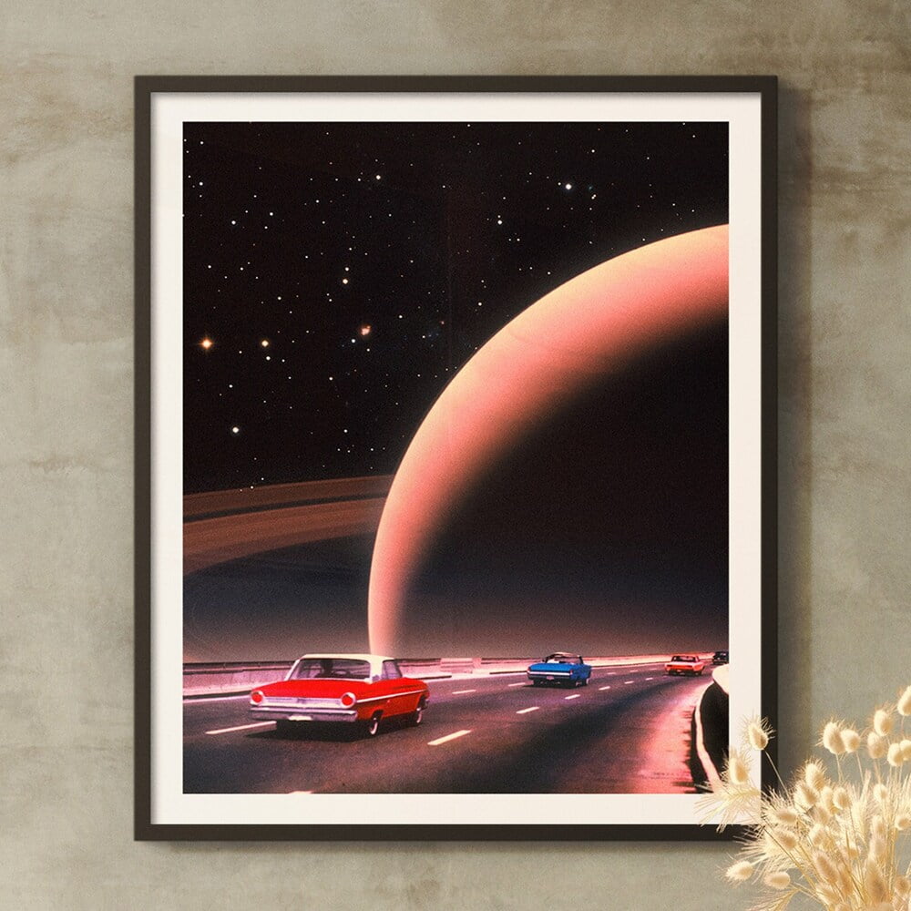 Kna Prints - Galactic Commute, Retro-Futurism By Taudalpoi: Space Art ...