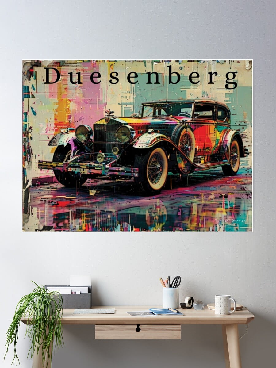 Kna Prints - Garage Queens: Duesenberg Model J Poster , UNFRAMED-24x36 ...