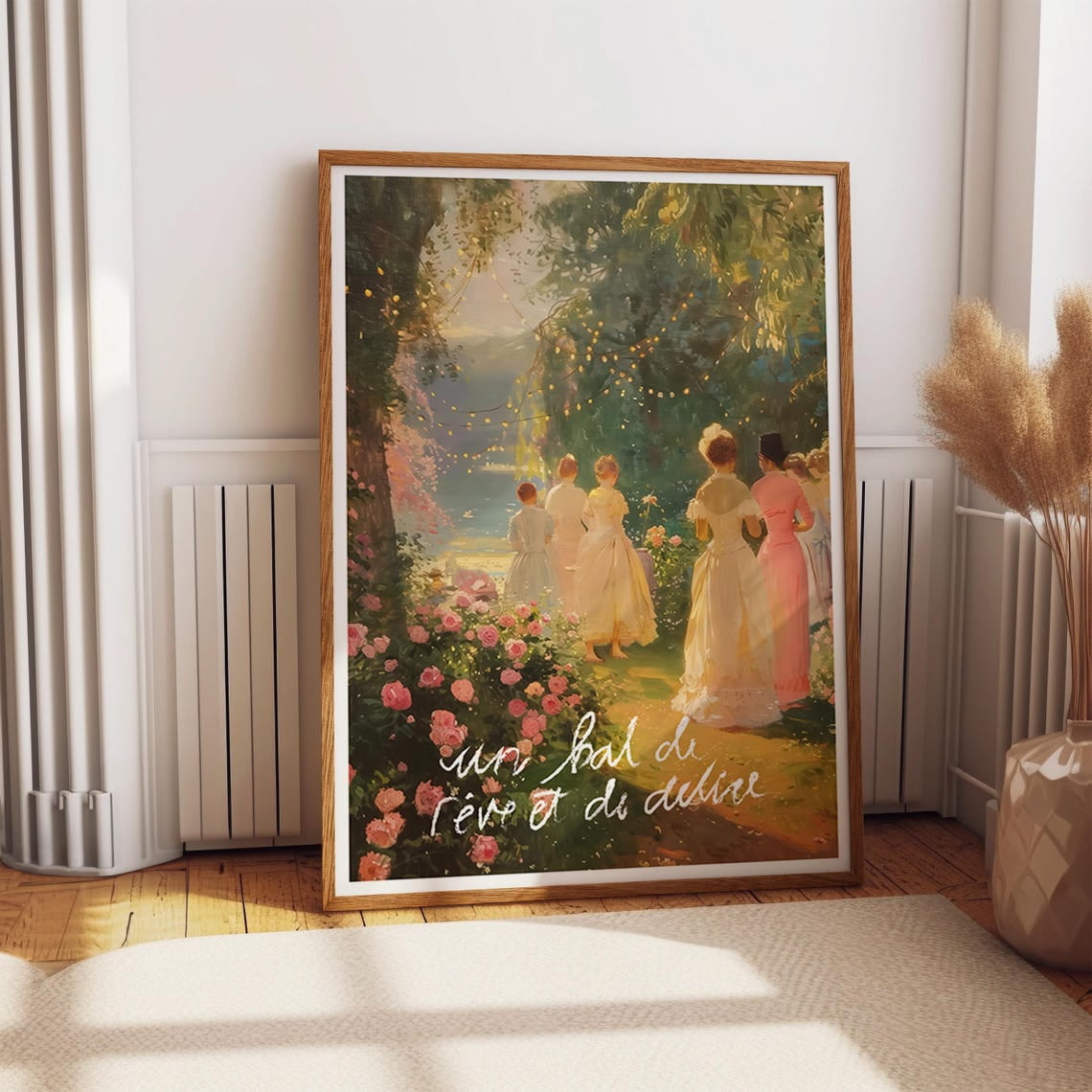 Kna Prints - Garden Ball By The Sea Wall Artdreamy Coastal Rococo Gathering Art Printfeminine ...