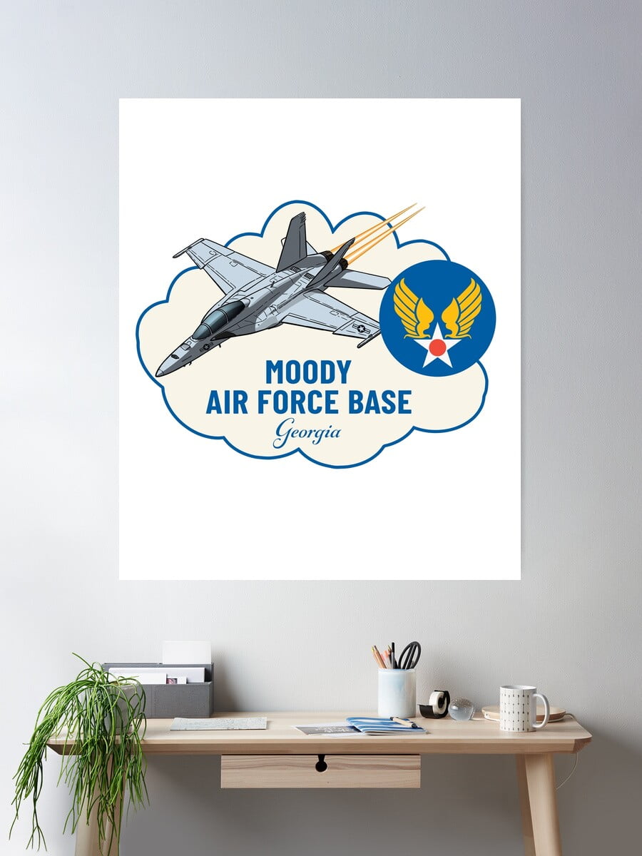 Kna Prints - Georgia Moody Air Force Base Poster Wall Art, Modern Wall ...