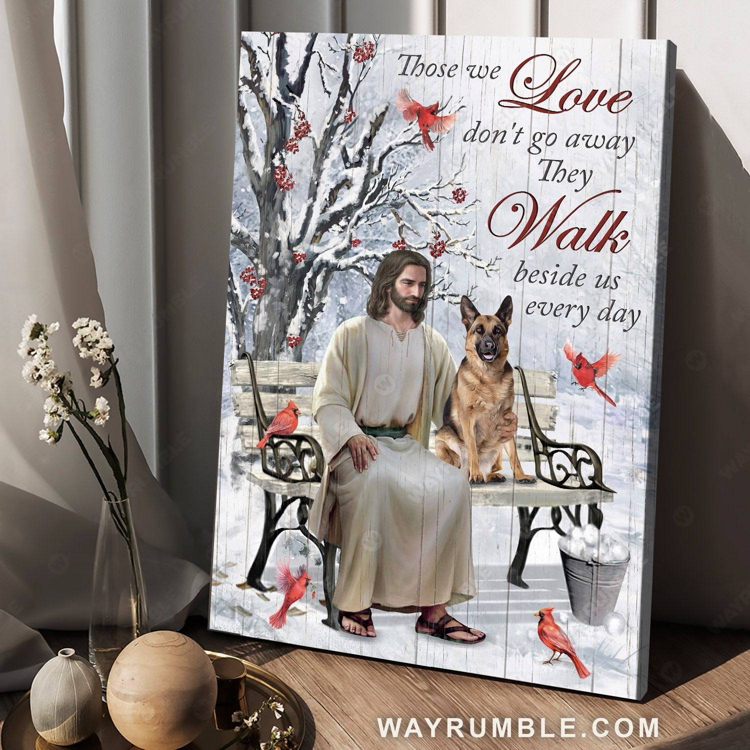 Kna Prints - German Shepherd, Jesus Painting, Red Cardinal, Those We ...