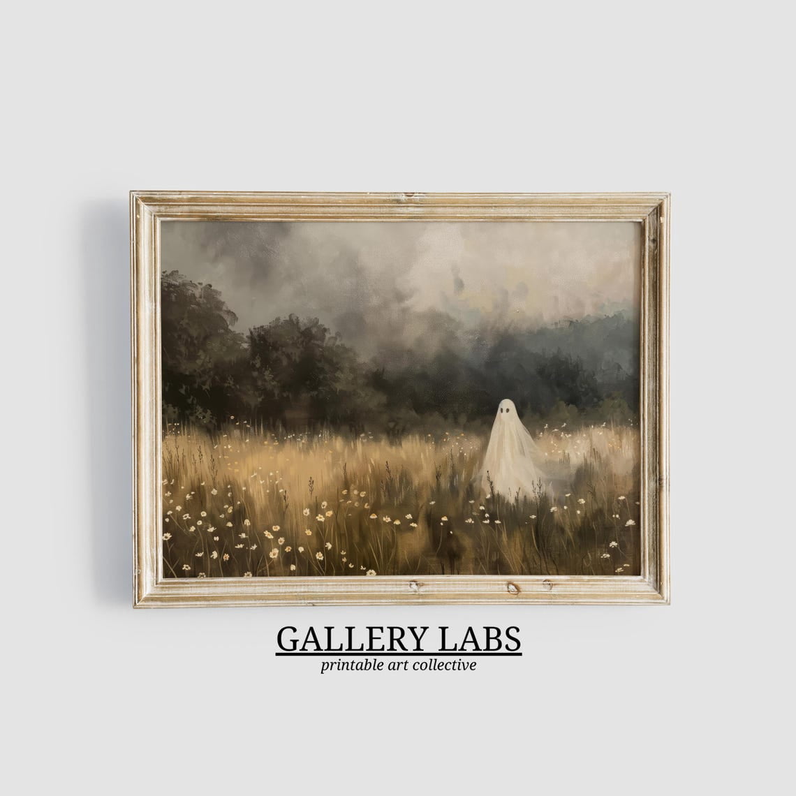 Kna Prints - Ghost Flower Meadow Painting Â€¢ Vintage Decor Â€¢ Wall ...