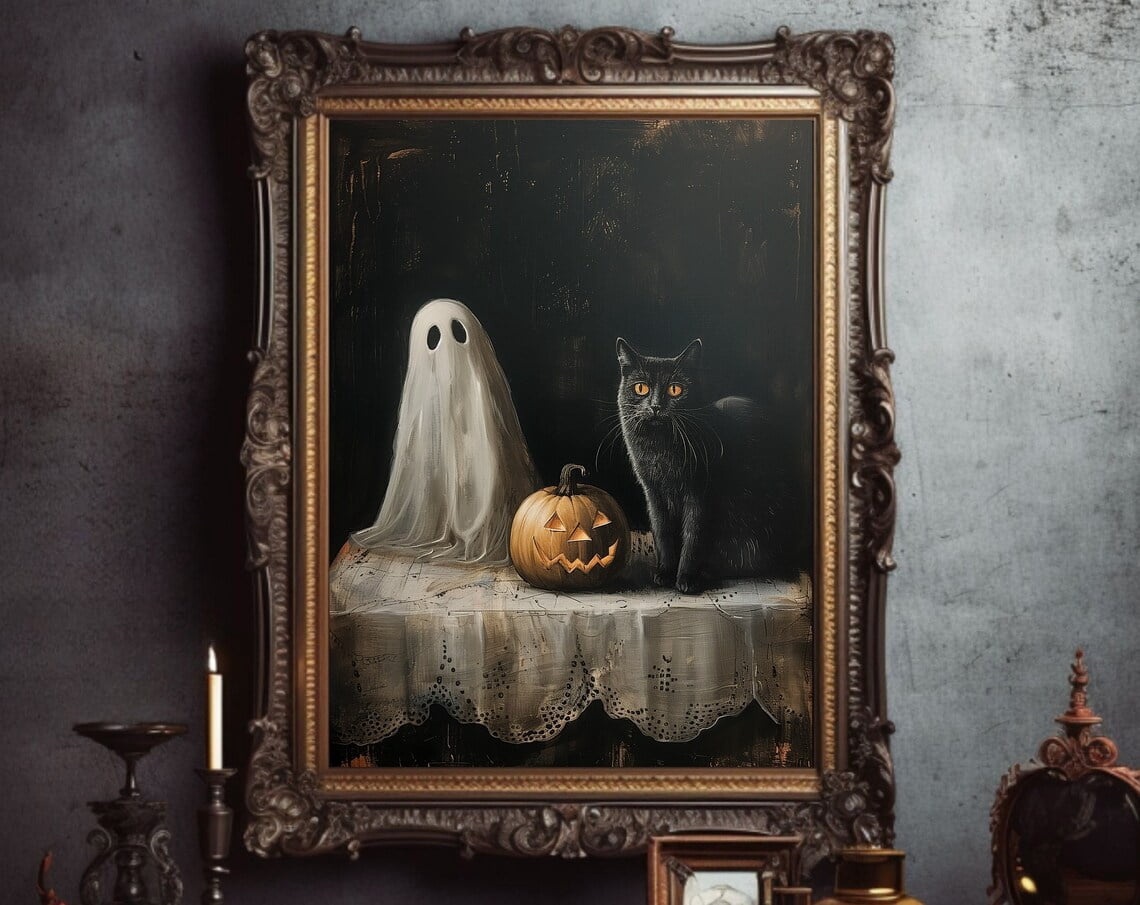Kna Prints - Ghost Painting, Whimsigoth Decor, Digital Top Sellers ...