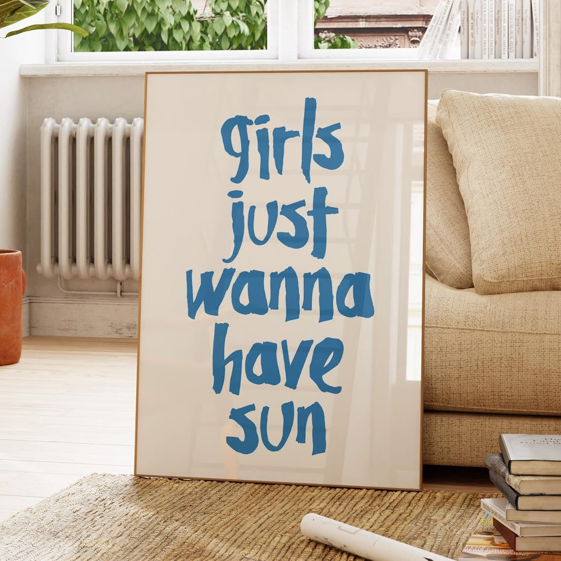 Kna Prints - Girls Just Wanna Have Sun Print, Trendy Coastal Cowgirl ...