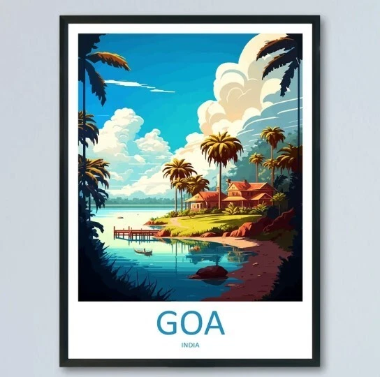 Kna Prints - Goa Travel Print Wall Art Goa Wall Hanging Home For Home ...