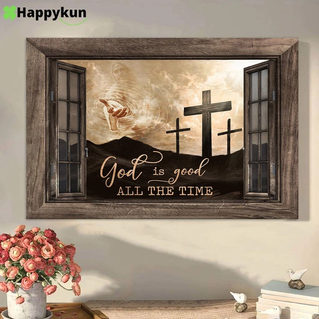 Kna Prints - God Is Good All The Time - The Rugged Crosses Hand Of God ...
