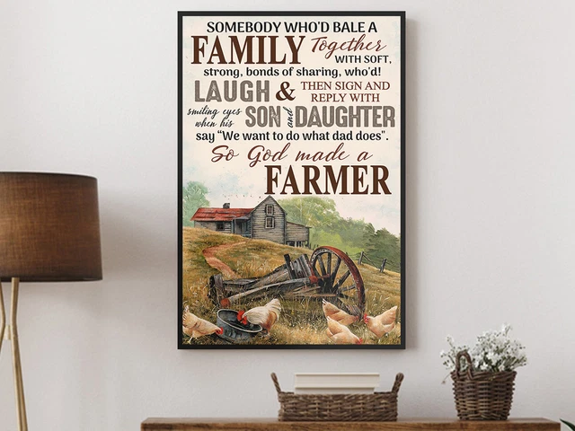 Kna Prints - God Made Aarmer Paul Harvey Red Barn - Poster Un - Pallet ...