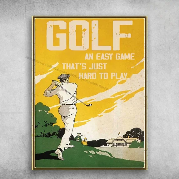 Kna Prints - Golf Player, Golf An Easy Game, That'S Just Hard To Play ...