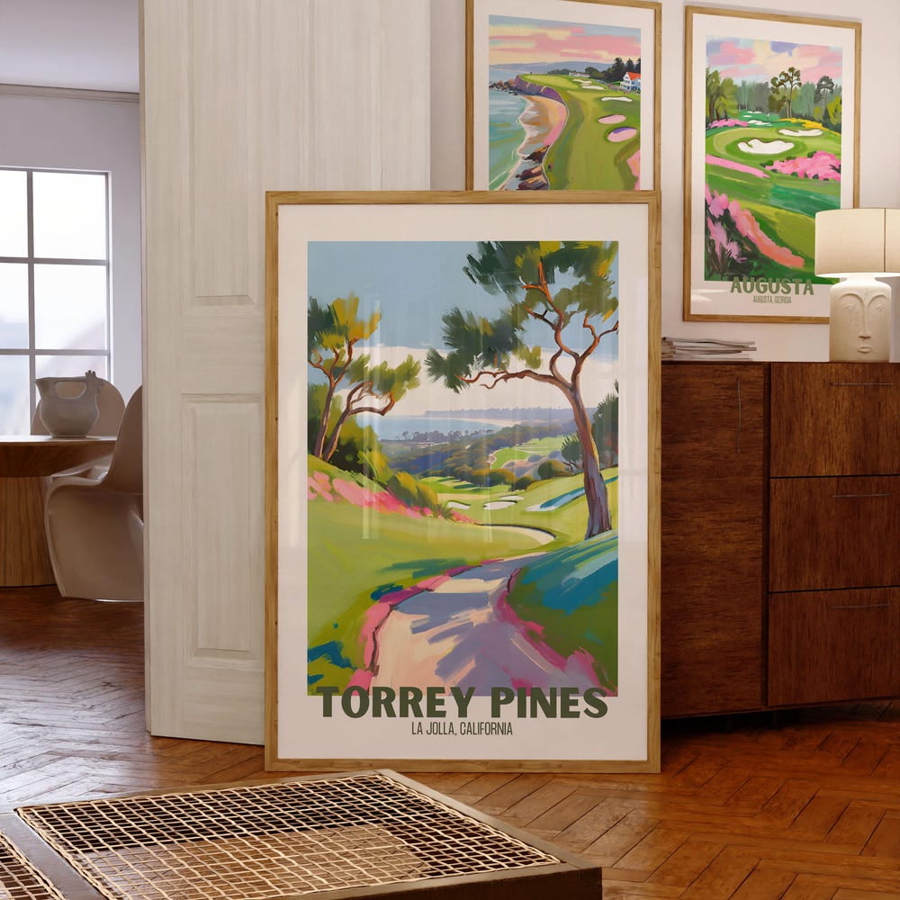 Kna Prints - Golf Print Impasto Painting - Famous National Golf Courses ...