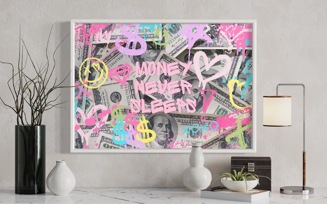 Kna Prints - Graffiti Wall Art, Preppy Room Decor, Urban Wall Art ...