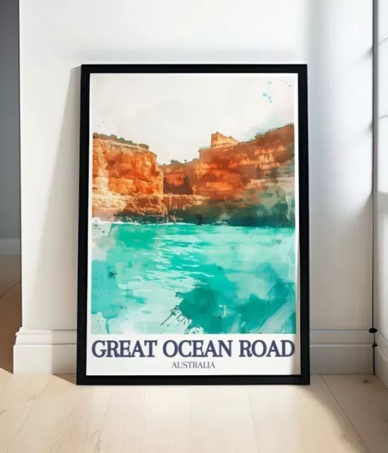 Kna Prints - Great Ocean Road Travel Print - Loch Ard Gorge With ...