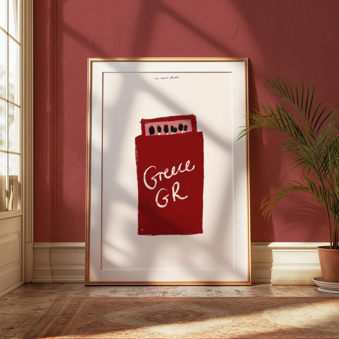 Kna Prints - Greece Matchbox Art Print Poster, Matches Vintage Trendy ...