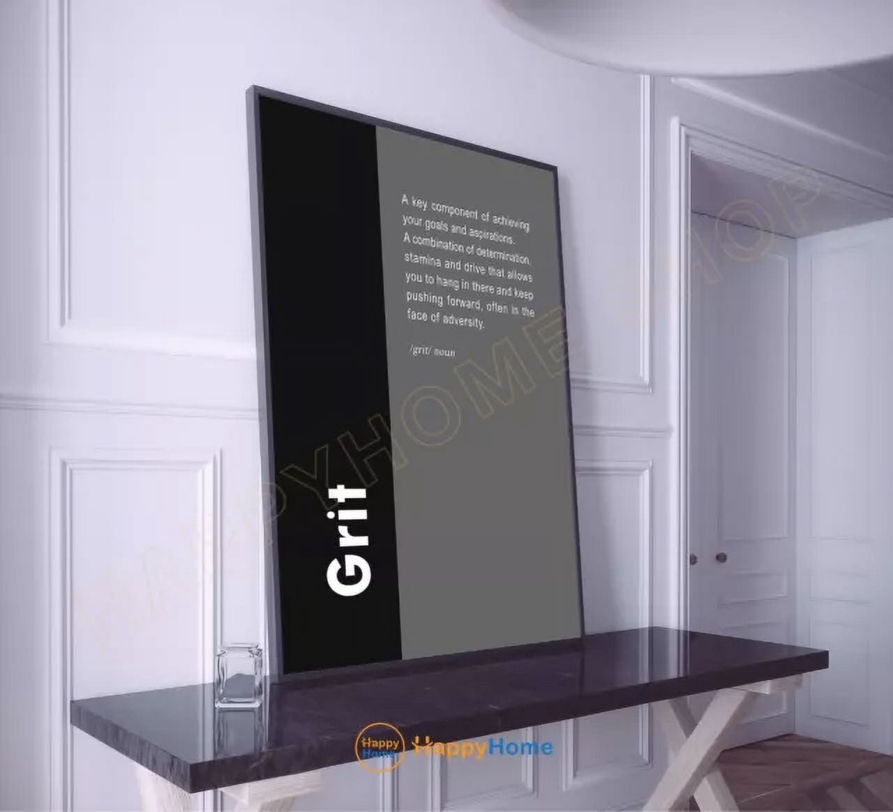 Kna Prints - Grit Definition Wall Art Motivational Poster Inspirational ...