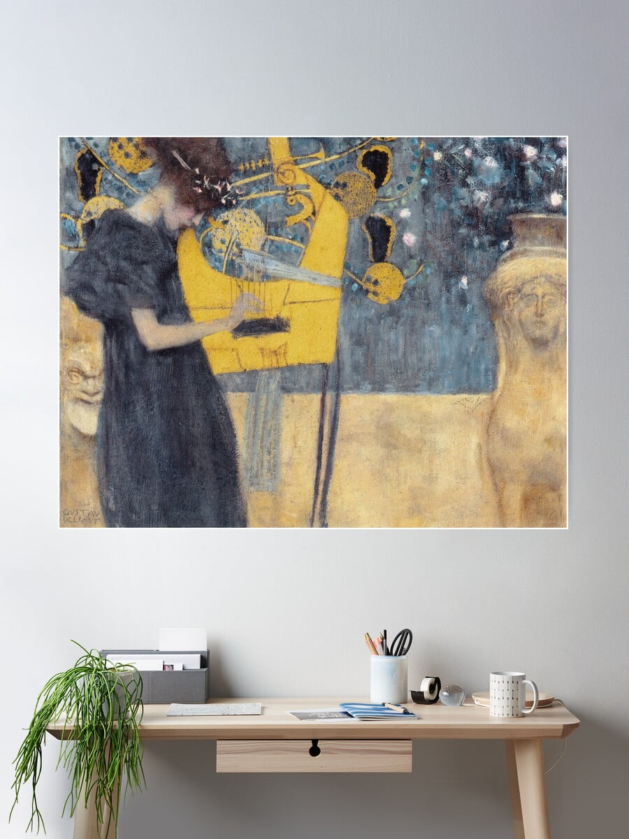 Kna Prints - Gustav Klimt - Music 1895 Poster, UNFRAMED-16x24 - Walmart.com