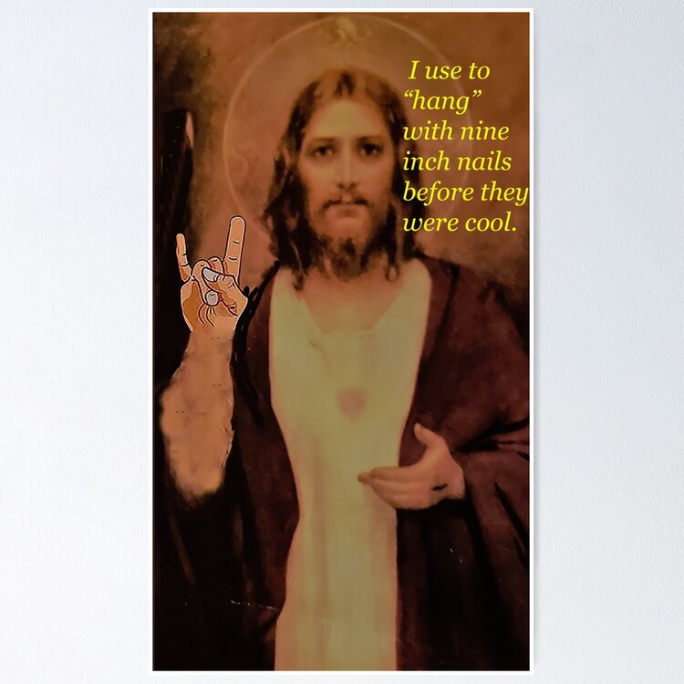 Kna Prints - Hardcore Jesus Poster Wall Art Print For Home Decor ...