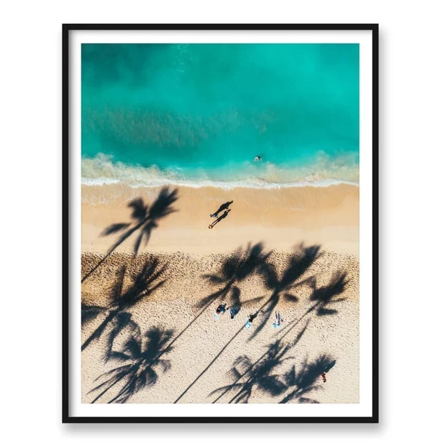 Kna Prints - Hawaii Beach Print | Waikiki Beach Shadows 1 Art Print ...