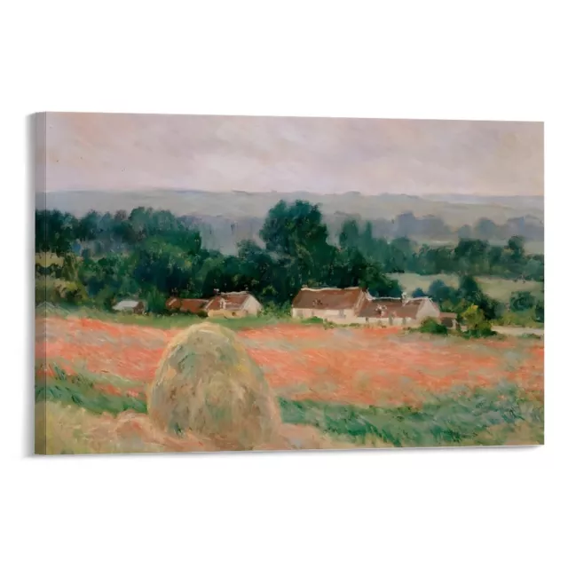 Kna Prints - Haystack At Giverny Poster Family Decor Decoration Wall ...