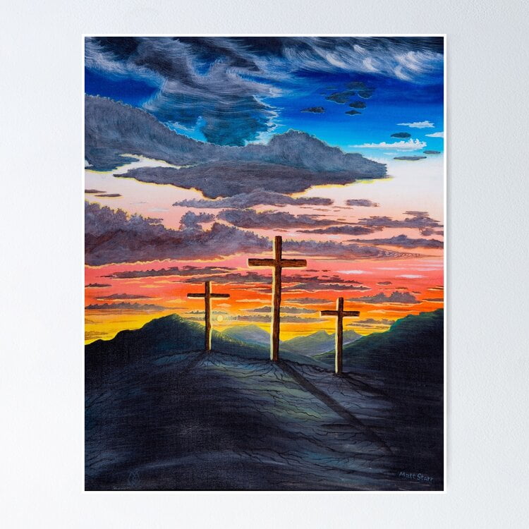 Kna Prints - He Is Risen Poster Wall Art Print For Home Decor, Living ...