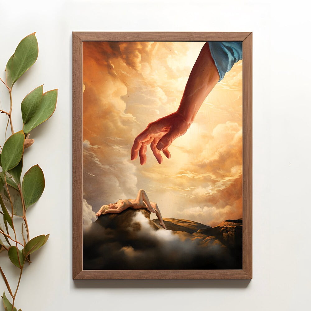 Kna Prints - Heaven'S Touch Poster Home Decor, Vintage Poster Print ...