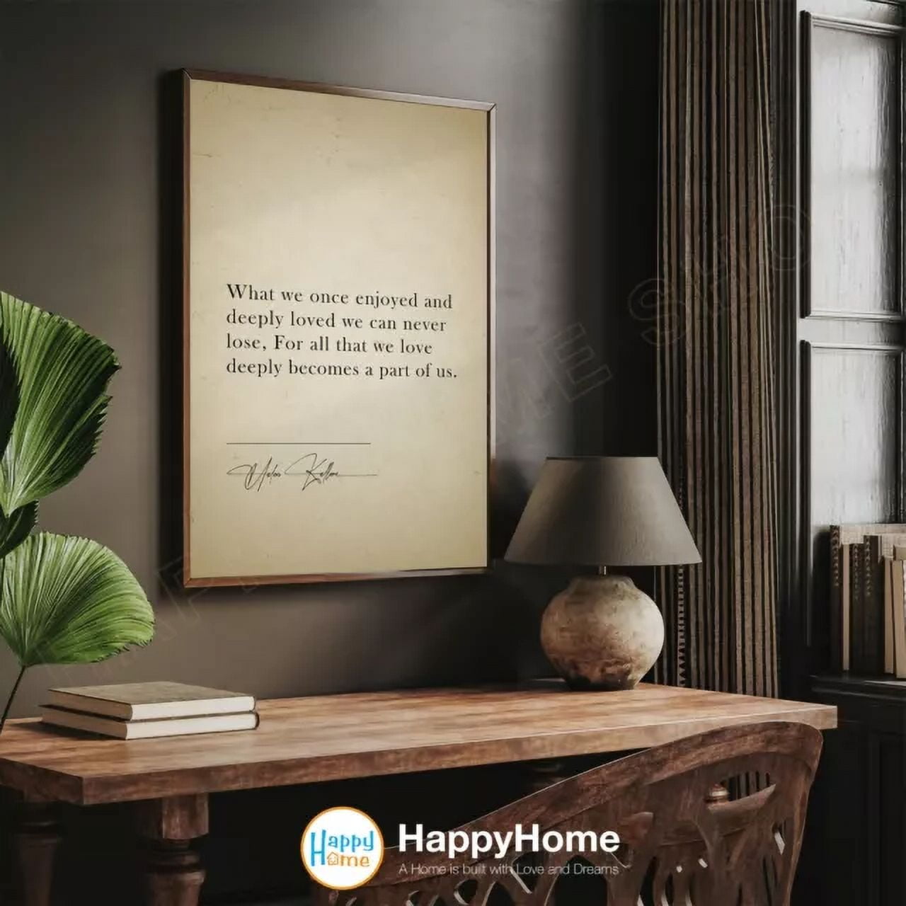 Kna Prints - Helen Keller Quote Wall Art Anjoyed And Deeply Loved ...