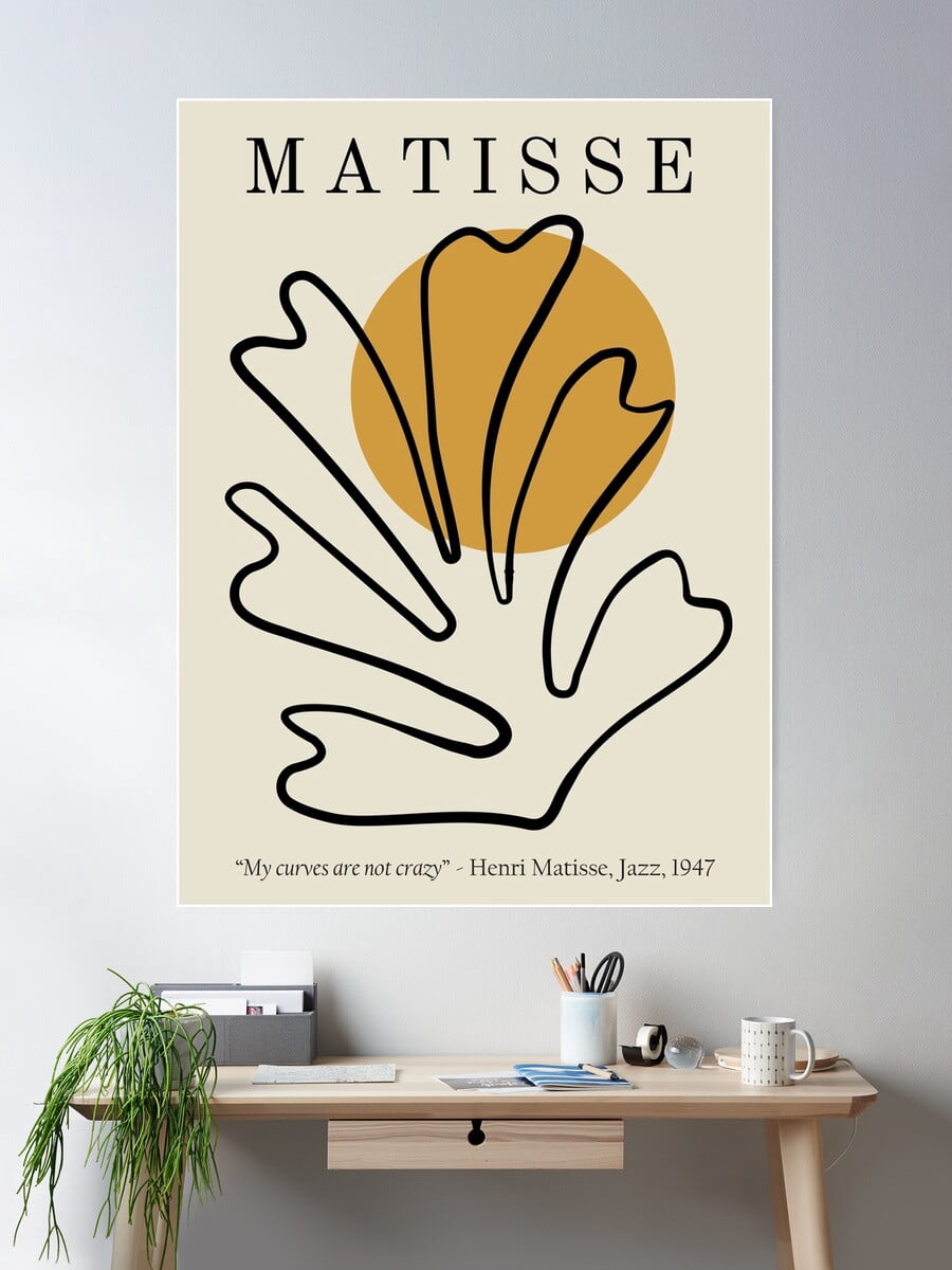 Kna Prints - Henri Matisse - Cutouts Lithograph Design - My Curves Are ...