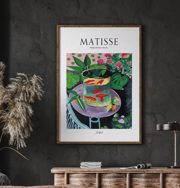 Kna Prints - Henri Matisse Exhibition Poster, Goldfish, Classic Matisse ...