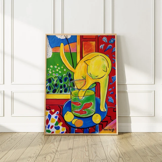 Kna Prints - Henri Matisse "Le Chat Aux Poissons", 1914 Vibrant Art ...