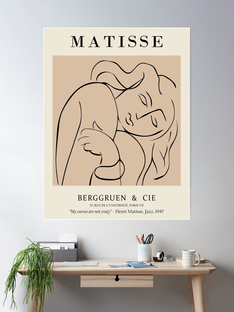 Kna Prints - Henri Matisse - Pasiphaã£Â« - Drawing Of Sleeping Woman Poster, UNFRAMED-12x18 ...