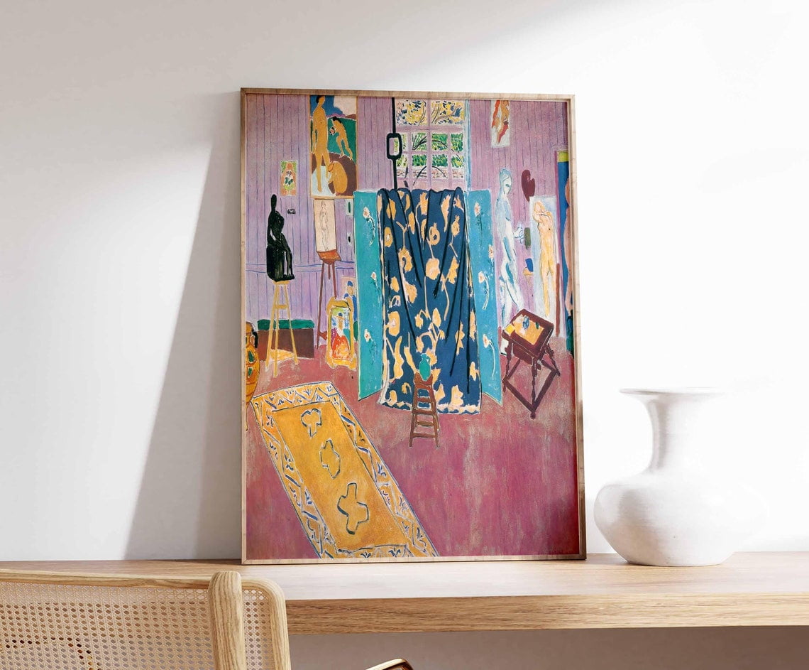 Kna Prints - Henri Matisse Poster, The Pink Studio, Matisse Floral ...
