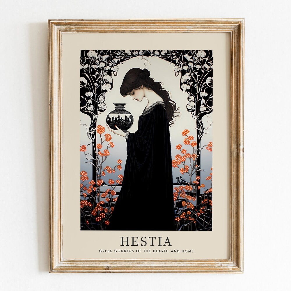 Kna Prints - Hestia Poster Print, Greek Goddess Of The Hearth And Home ...