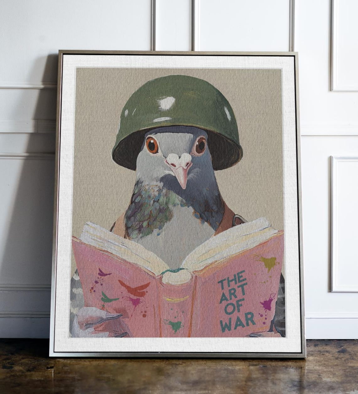 Kna Prints - Hilarious Pigeon Poop Art Print: Quirky Bathroom Decor For ...